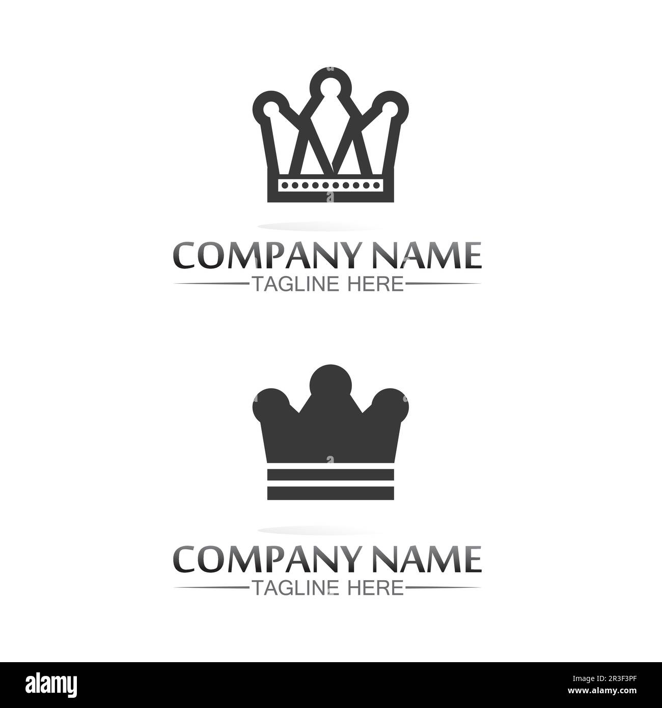 king and queen logo, princess, Crown Logo Template vector icon ...