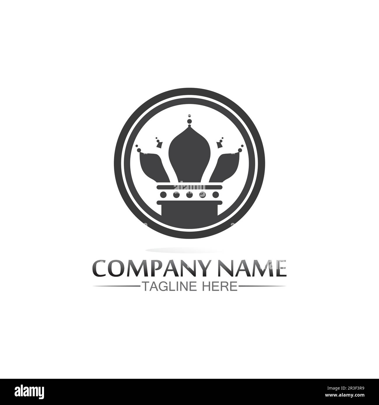 king and queen logo, princess, Crown Logo Template vector icon ...