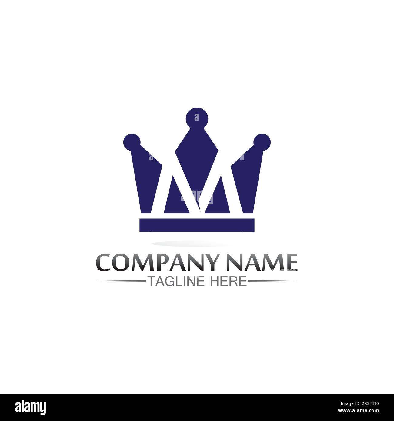 king and queen logo, princess, Crown Logo Template vector icon ...