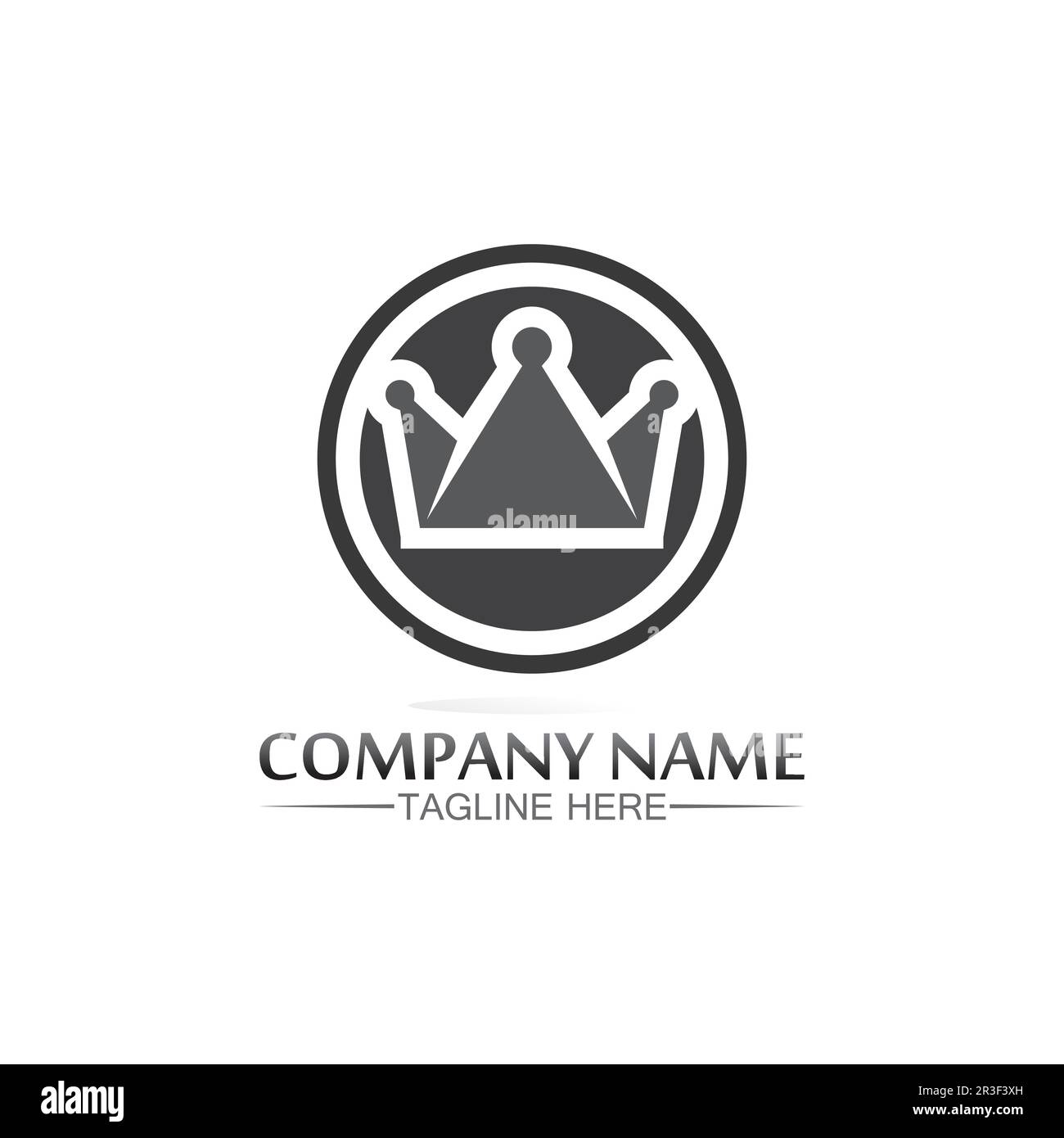 king and queen logo, princess, Crown Logo Template vector icon ...