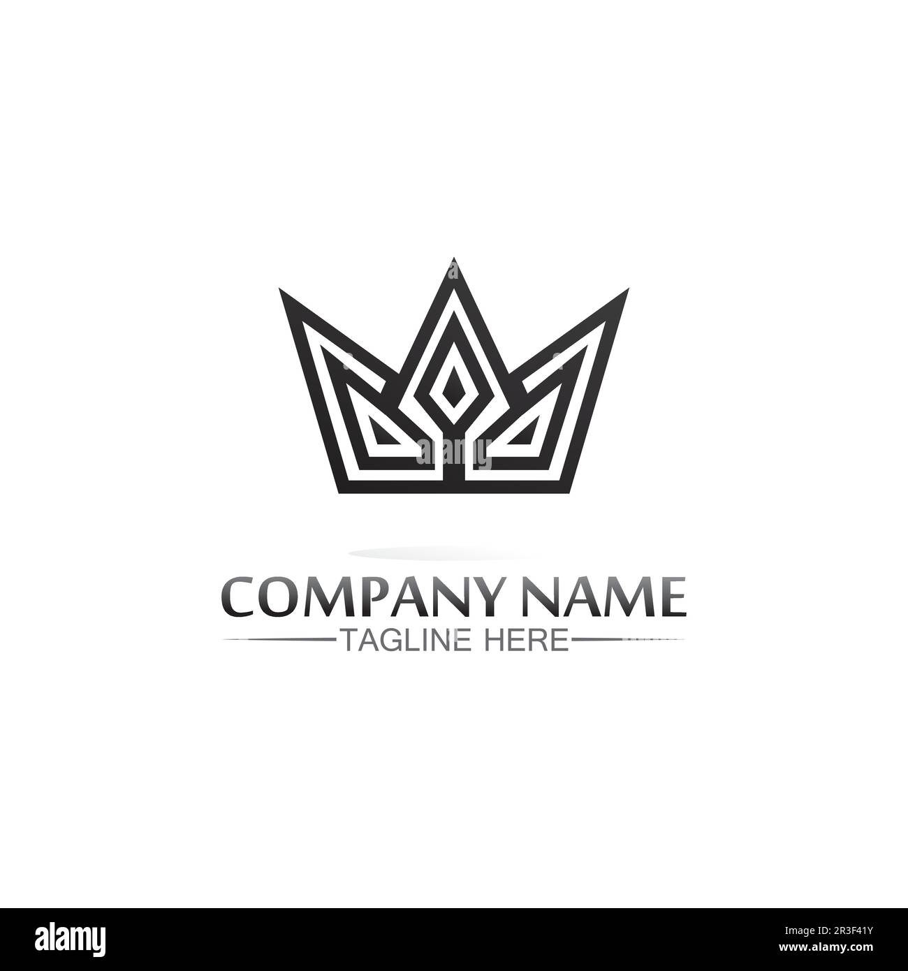 Crown Logo King Logo Queen Logo Princess Template Vector Icon Illustration Design Imperial