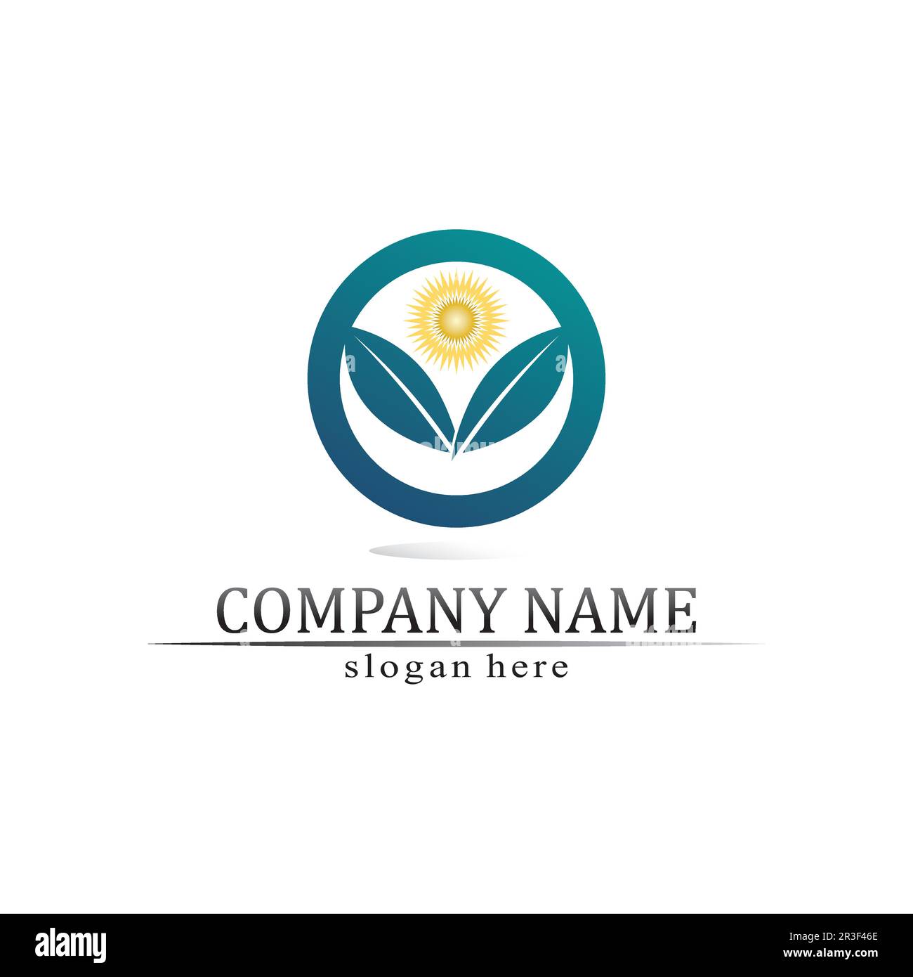 Sun and tree Stock Vector Images - Alamy