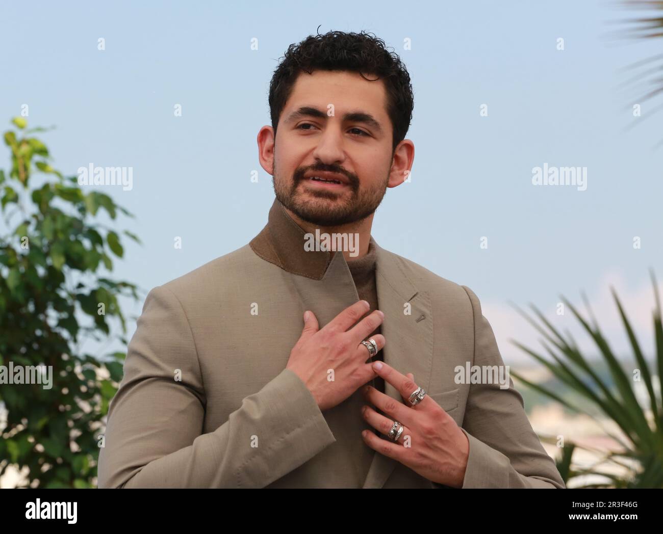 Cannes, France, 23rd May, 2023. Amir El-Masry at the photo call for the film Club Zero at the ...