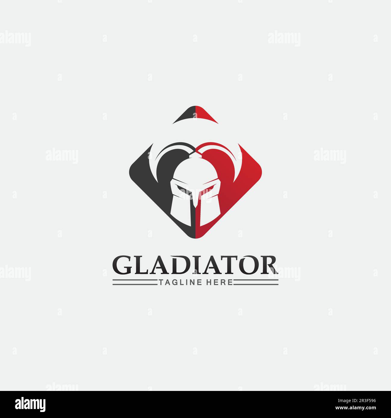 Spartan helmet, gladiator logo template vector icon design, head icon ...
