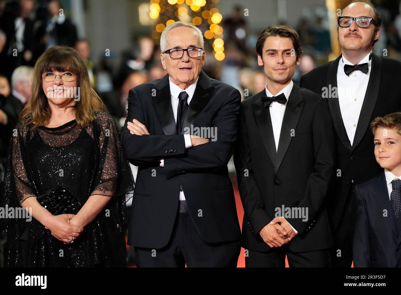 Editor Francesca Calvelli, from left, director Marco Bellocchio ...