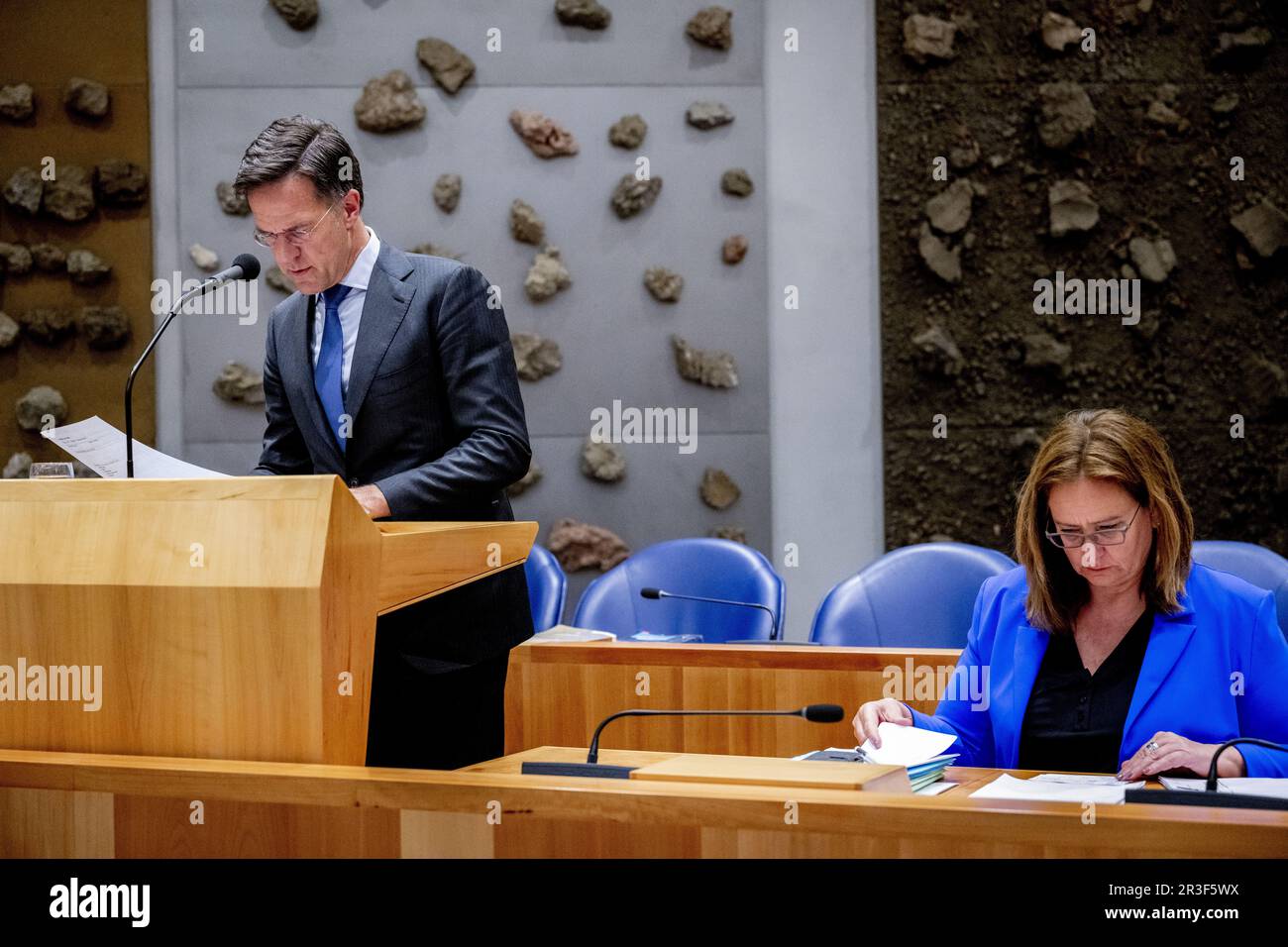 THE HAGUE - Prime Minister Mark Rutte in the House of Representatives ...