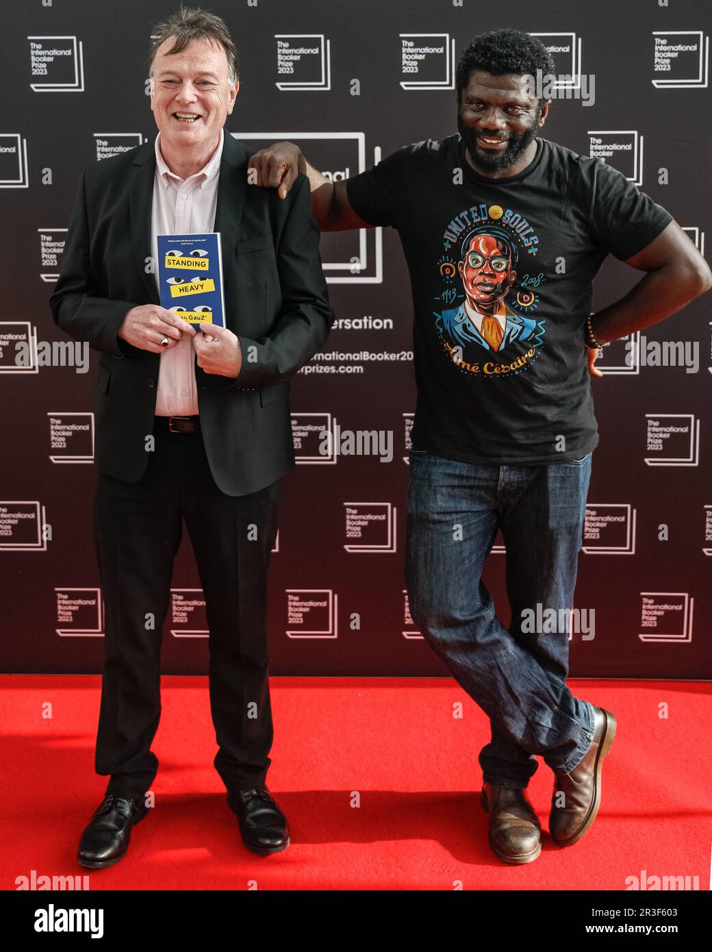 London, UK. 23rd May, 2023. 'Standing Heavy' translator Frank Wynne (l ...