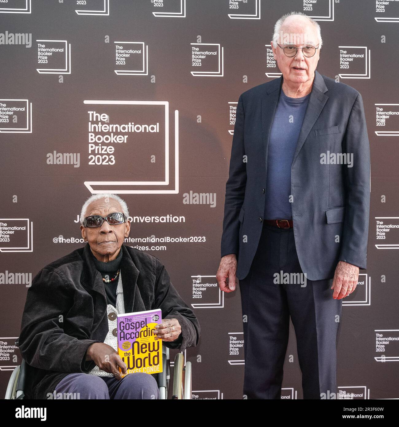 London, UK. 23rd May, 2023. Maryse Condé, author of 'The Gospel ...