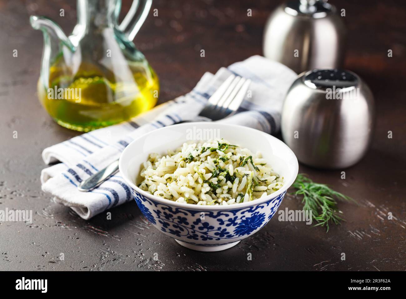 Dinner table with different dishes, set menu for nutritious healthy ...