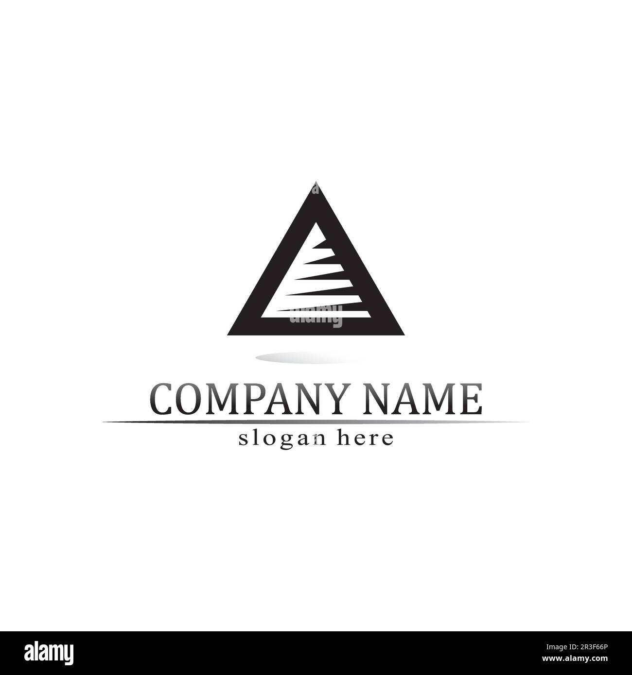 triangle pyramid logo design and vector symbol egyptian and logo ...
