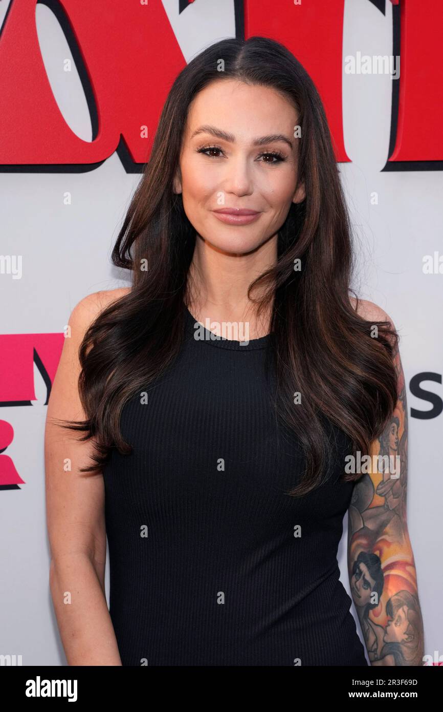 Jenni "JWoww" Farley attends the "About My Father" premiere at the SVA ...