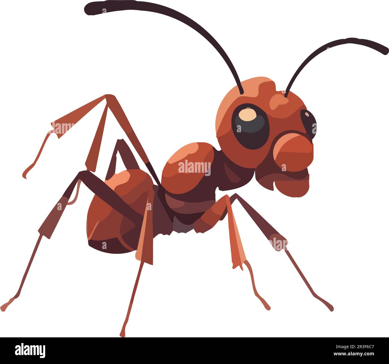 Small insect ant on white background Stock Vector Image & Art - Alamy