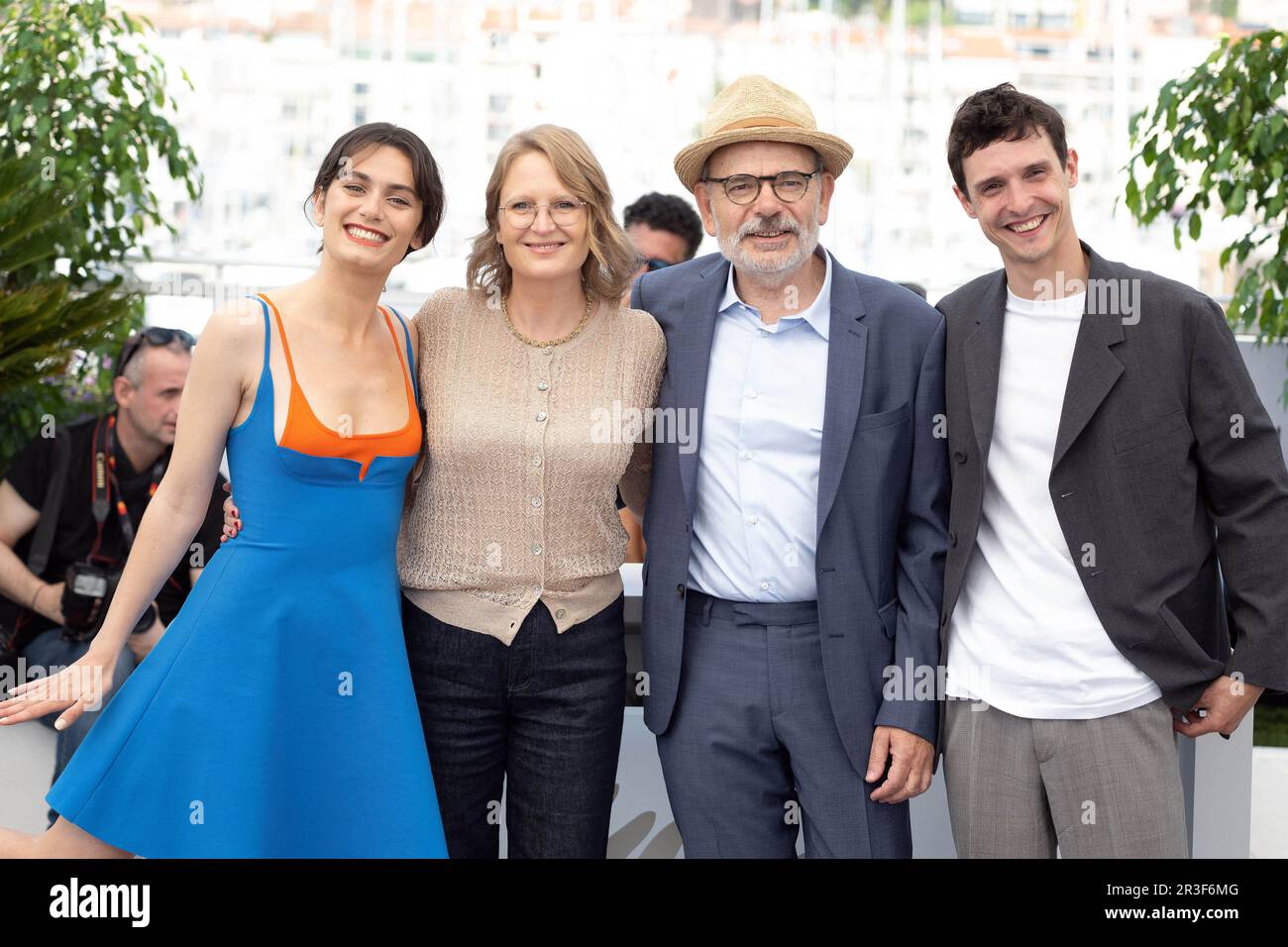 Cannes, France. 23rd May, 2023. Ella Rumpf, Anna Novion, Jean-Pierre ...