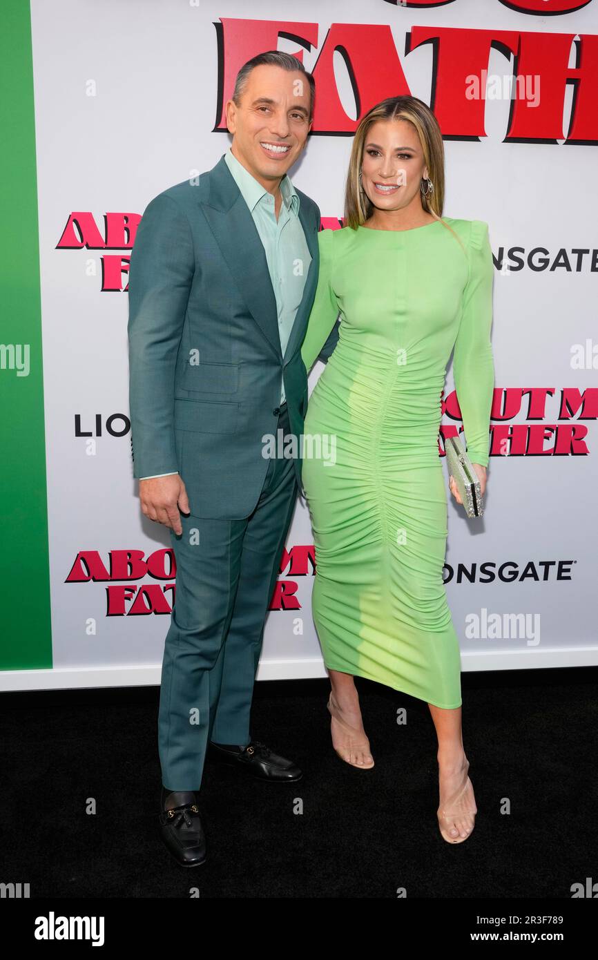 Sebastian Maniscalco and Lana Gomez attend the "About My Father ...