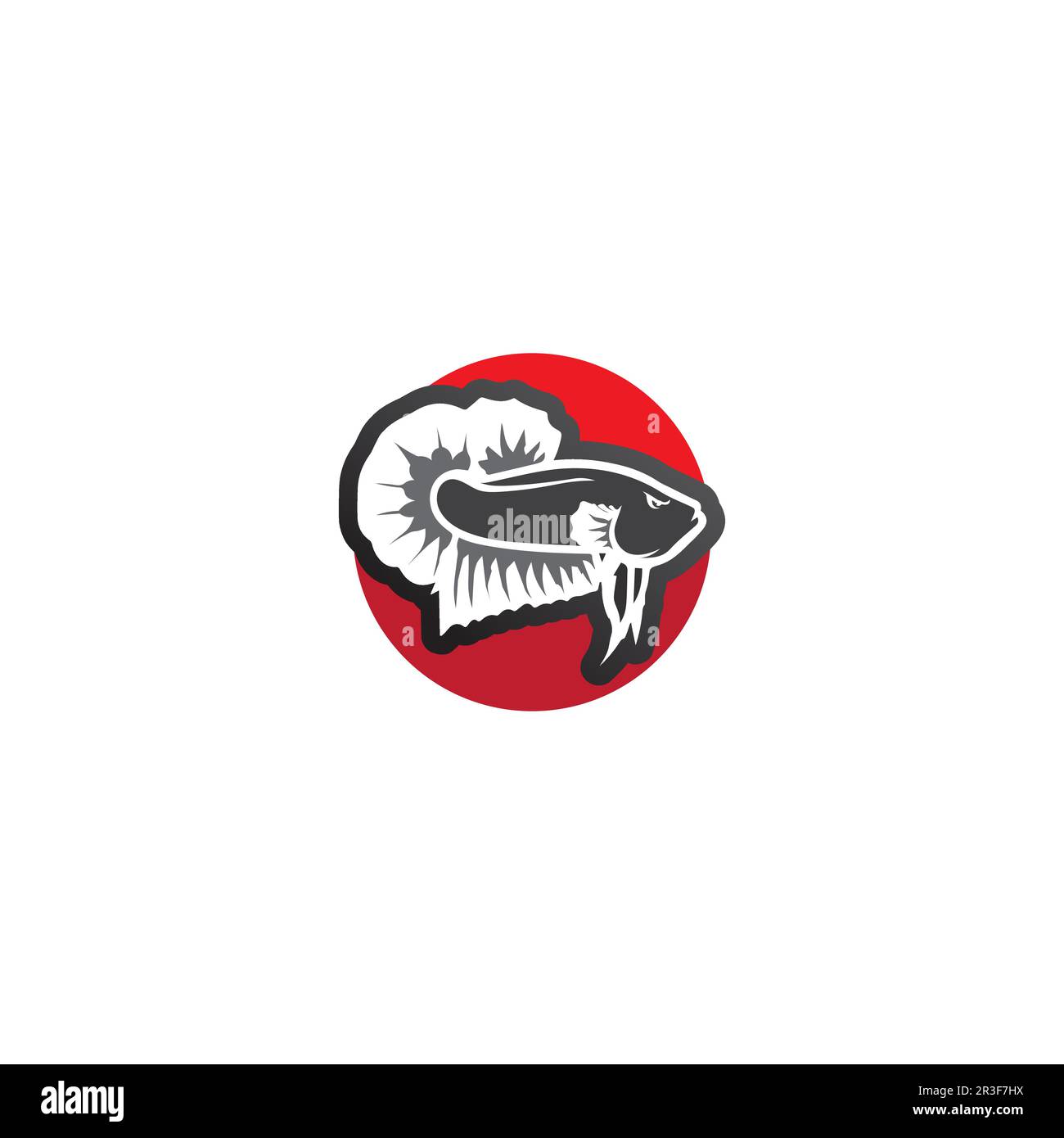 Fish animal aquatic logo beta fish design vector and illustration Stock ...