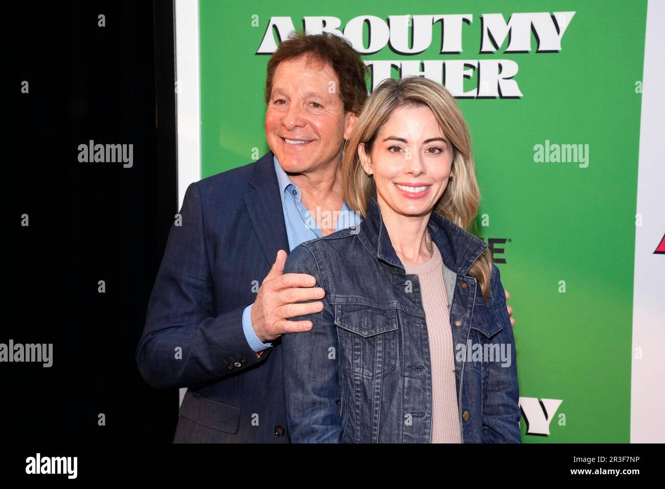Steve Guttenberg and Emily Smith attend the "About My Father" premiere ...