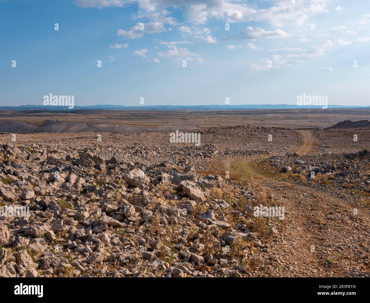 Stone desert in croatia Stock Photo - Alamy