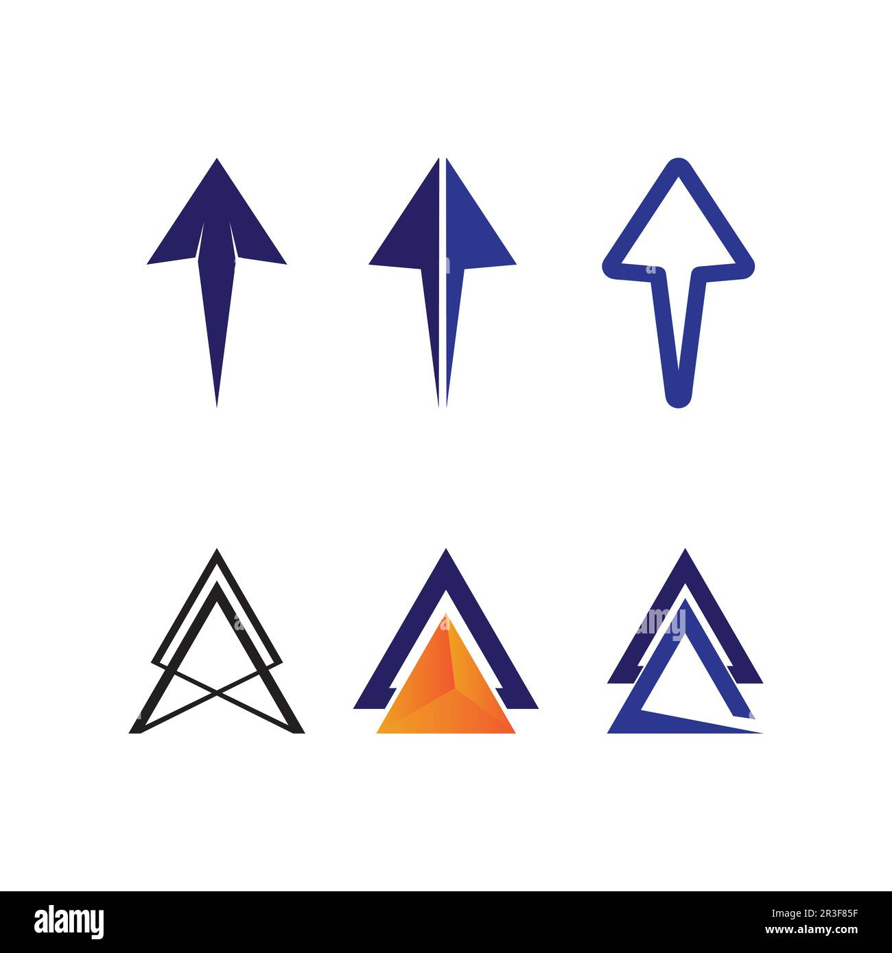 Arrow vector illustration icon Logo Template design Stock Vector Image ...