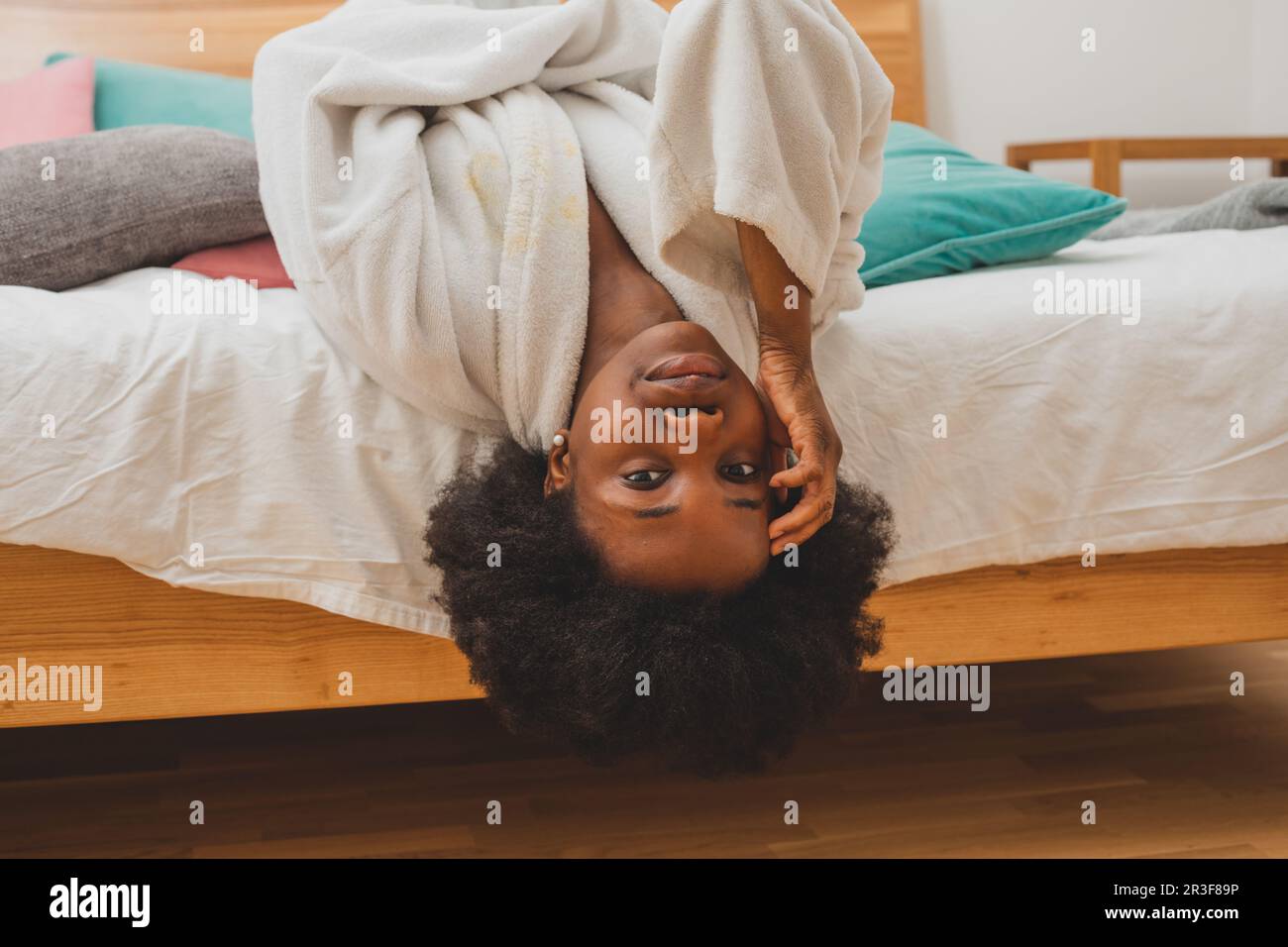 The woman is relaxing alone at the spa Stock Photo - Alamy
