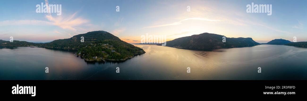 Aerial Panoramic View of Islands on the West Coast of Pacific Ocean ...