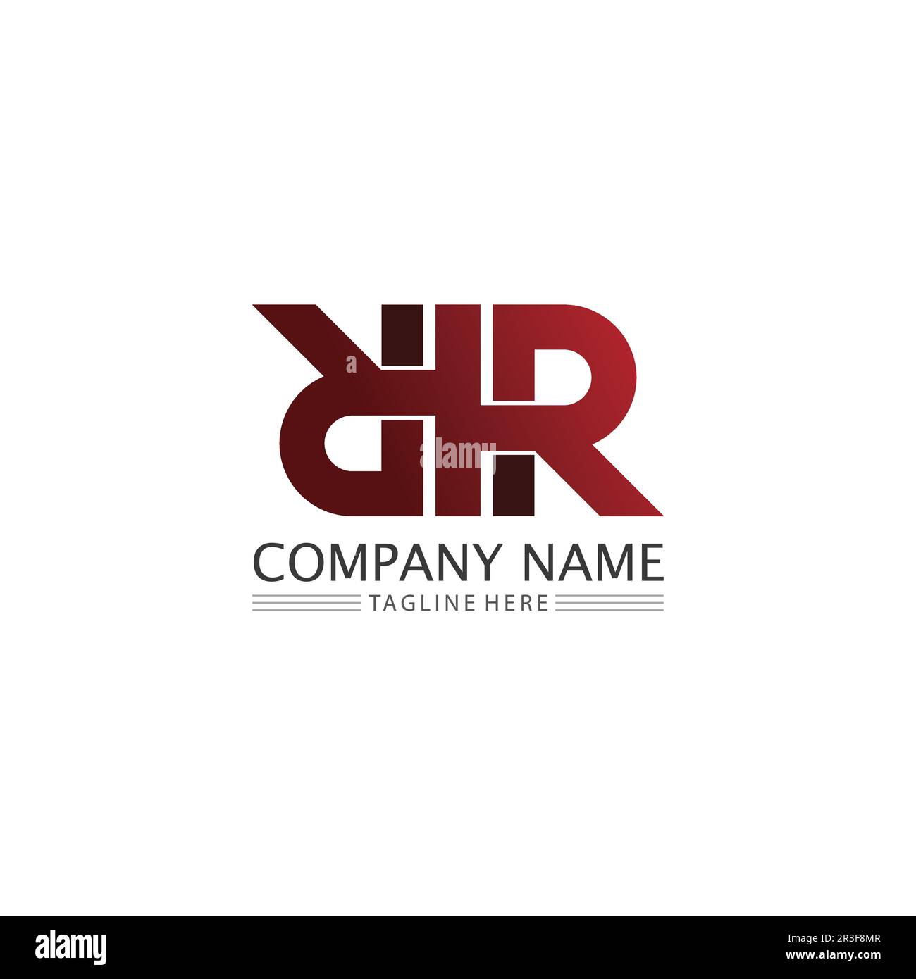 R Letter Arrow vector illustration icon Logo Template design Stock ...