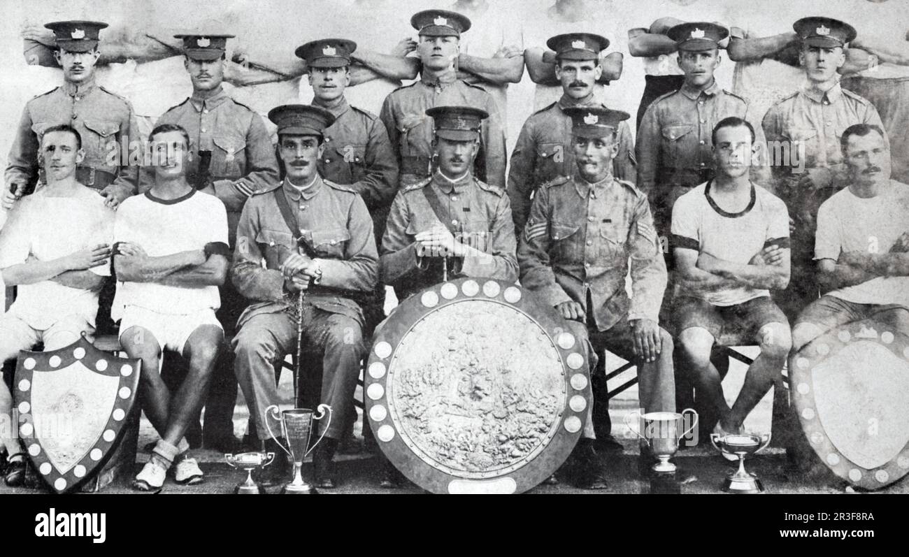 Sports teams of the 2nd battalion, Gloucestershire Regiment in 1912 ...