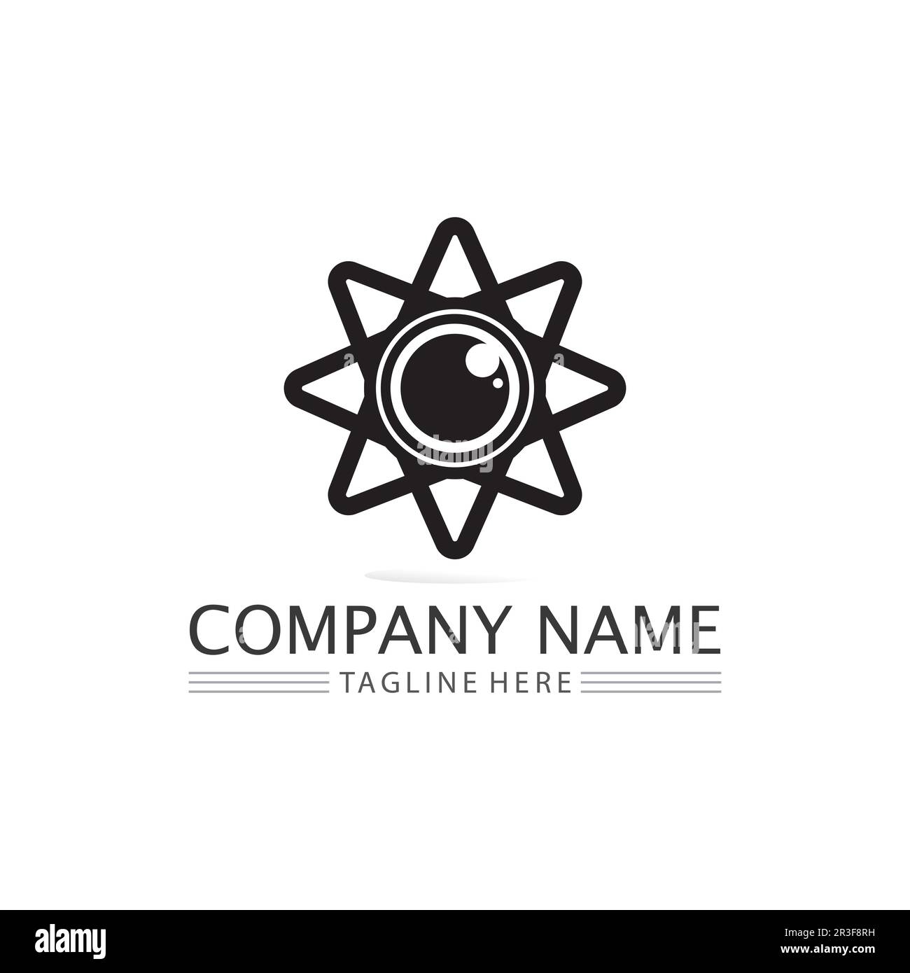 eye icon and vision design logo isolated sign symbol vector Intuition ...