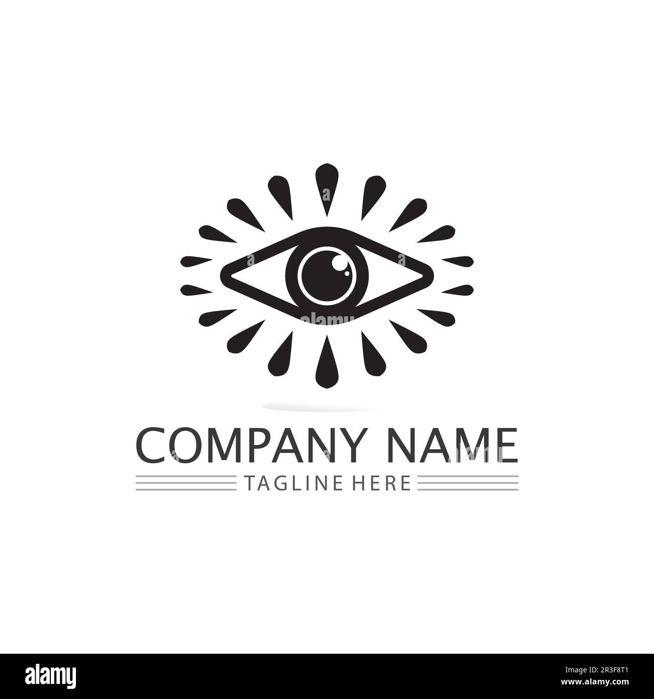 eye icon and vision design logo isolated sign symbol vector Intuition ...
