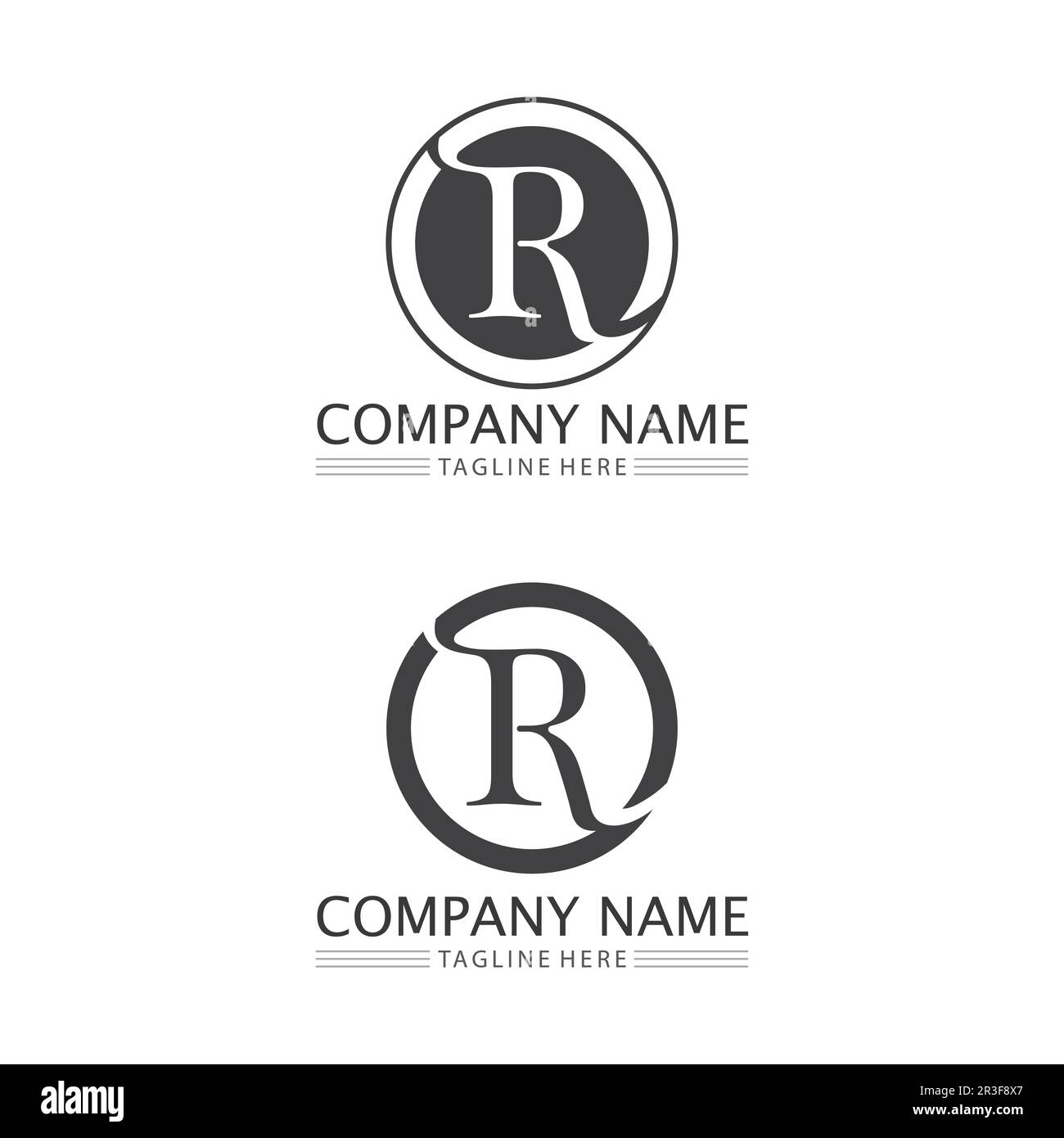 R plus logo vector vectors hi-res stock photography and images - Alamy