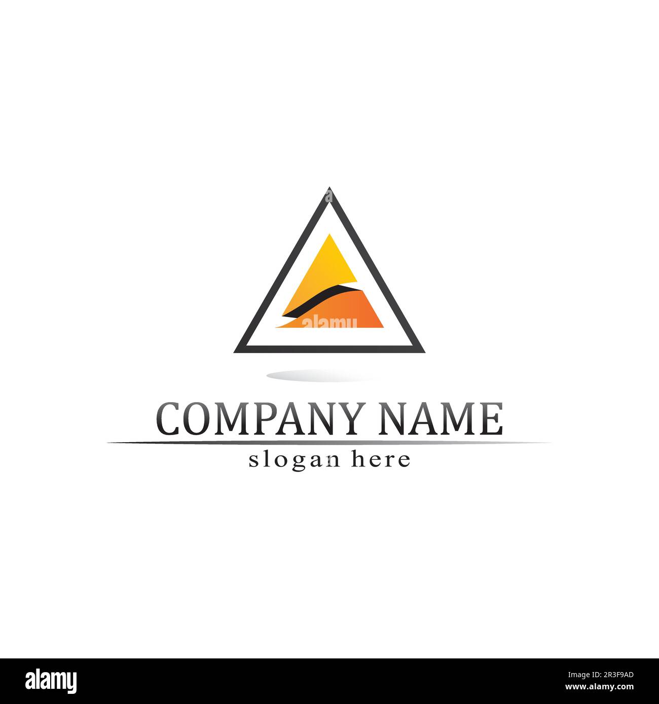 triangle pyramid logo design and vector symbol egyptian and logo ...