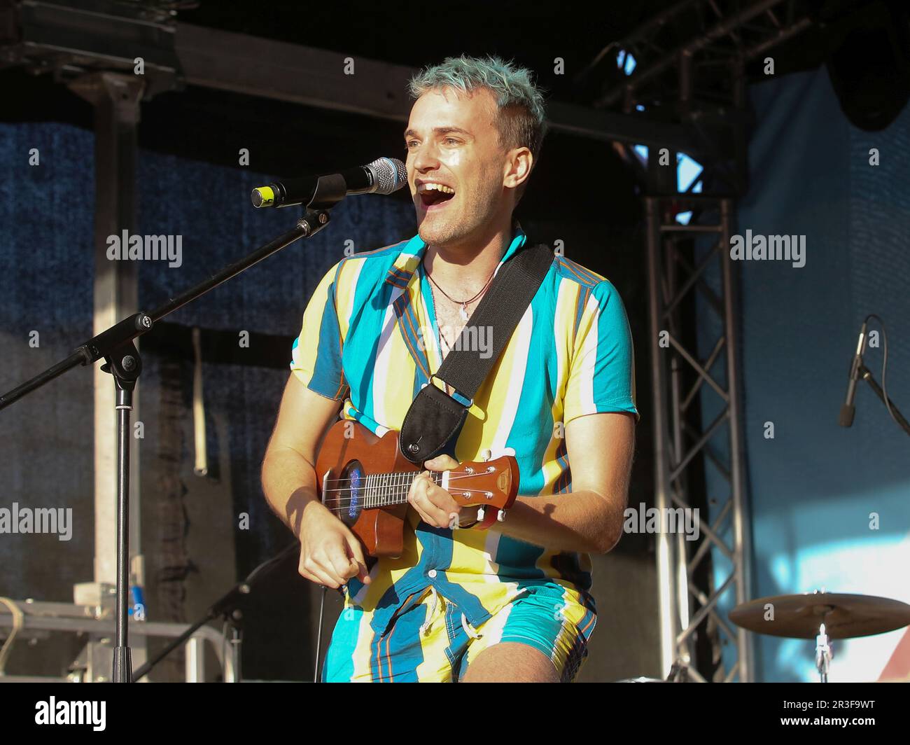 German ESC participant 2021 Jendrik Sigwart performing at CSD 2021 in ...