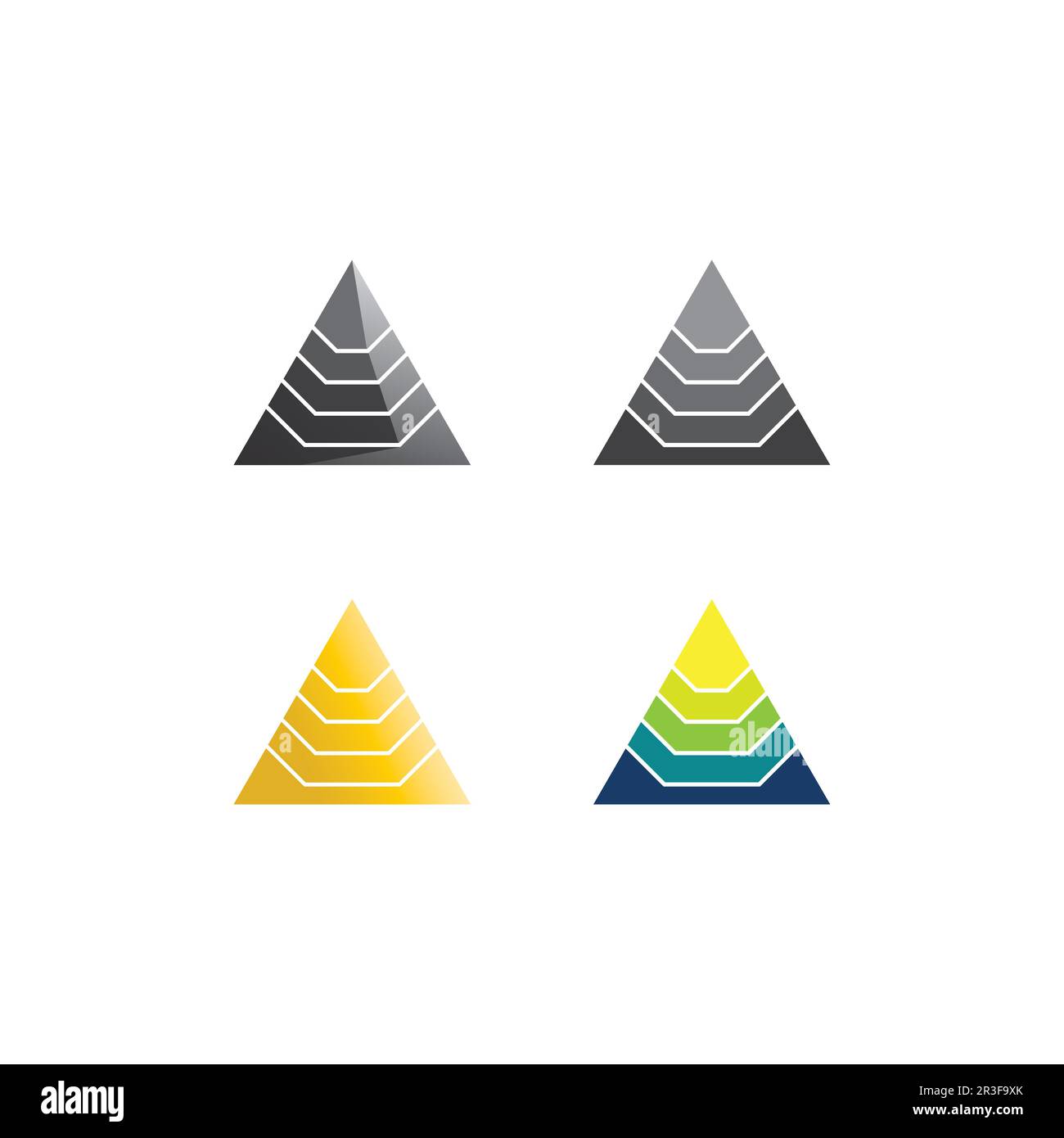 triangle pyramid logo design and vector symbol egyptian and logo ...