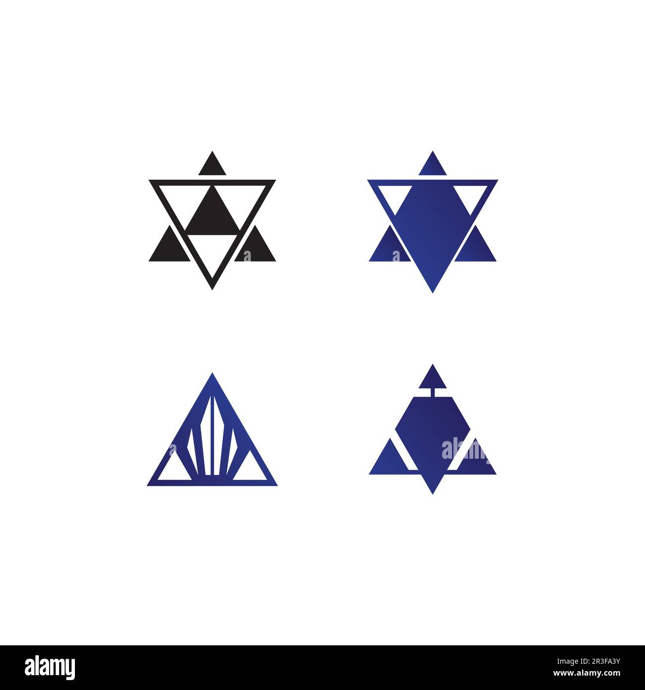 triangle pyramid logo design and vector symbol egyptian and logo ...