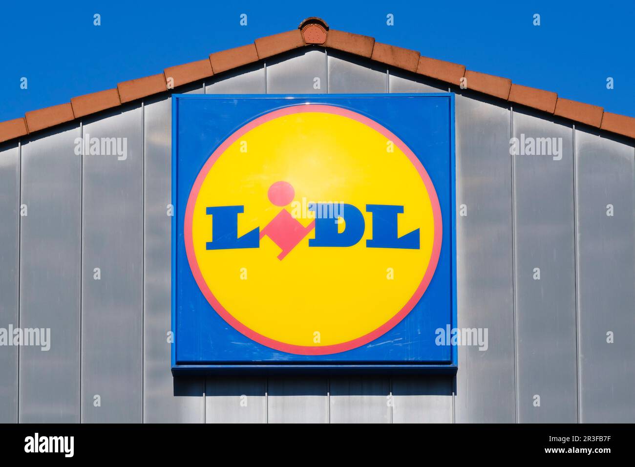 Sign and Logo Lidl Stock Photo - Alamy