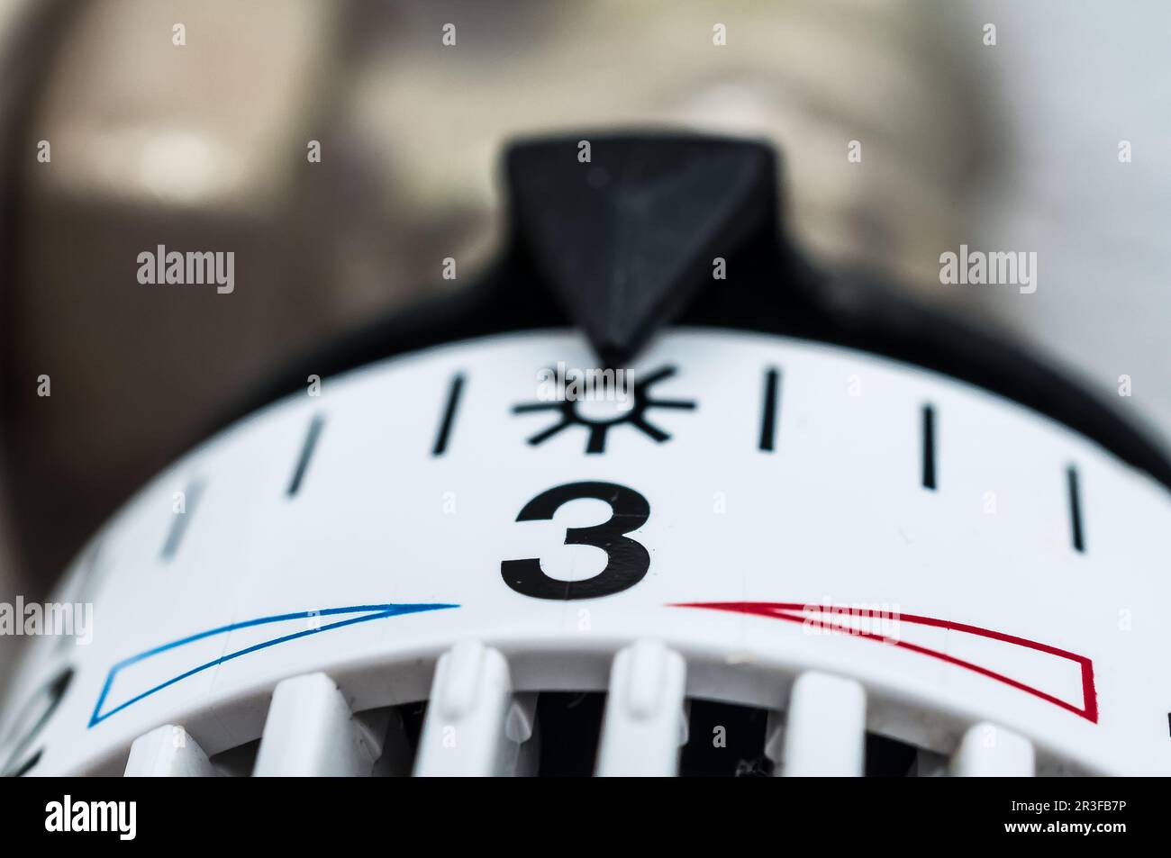Heating thermostat - increase in heating costs 2022 Stock Photo - Alamy