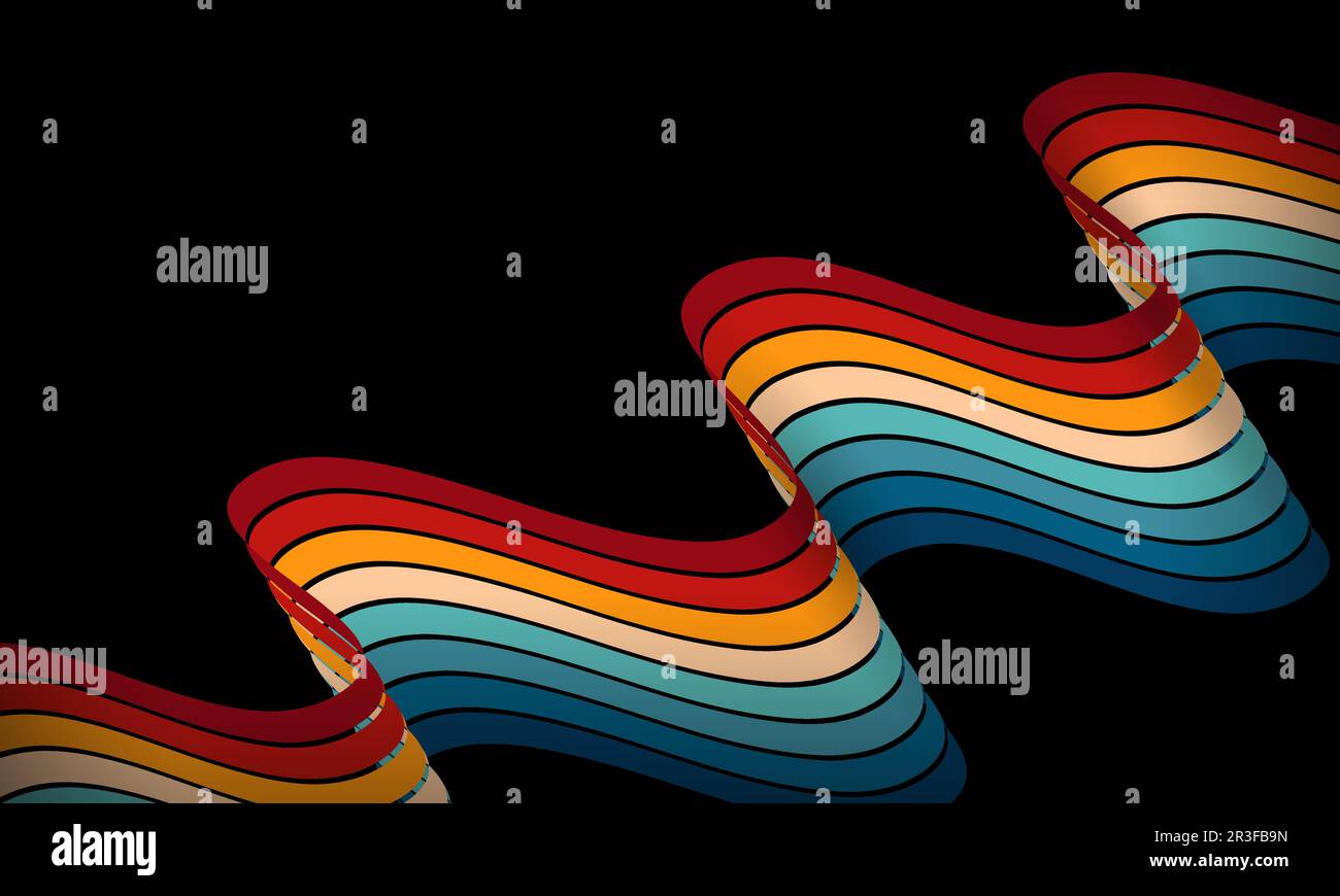 Vintage Striped Backgrounds, Posters, Banner Samples, Retro Colors from ...