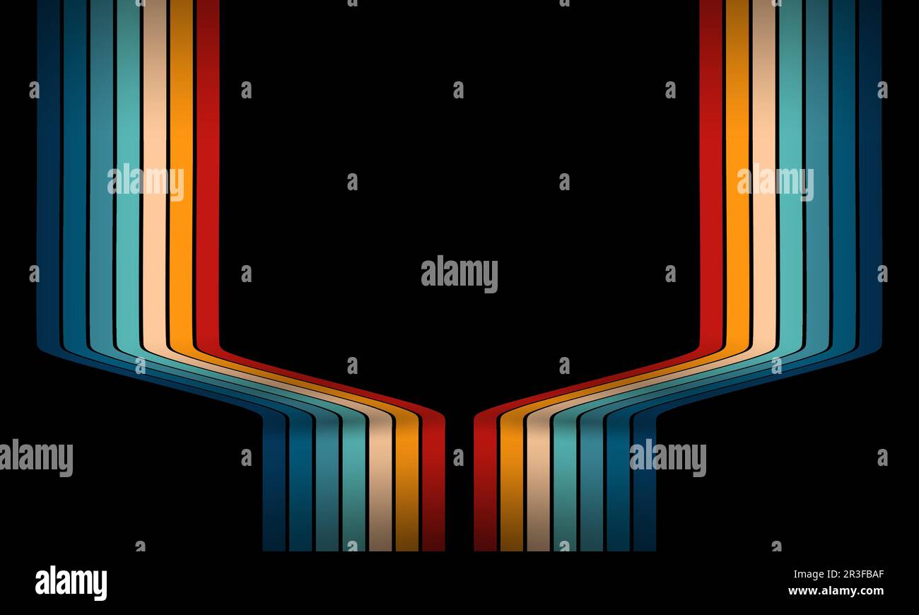 Vintage Striped Backgrounds, Posters, Banner Samples, Retro Colors from ...