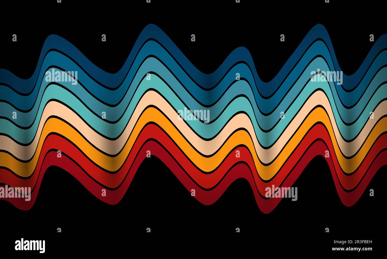 Vintage Striped Backgrounds, Posters, Banner Samples, Retro Colors from ...