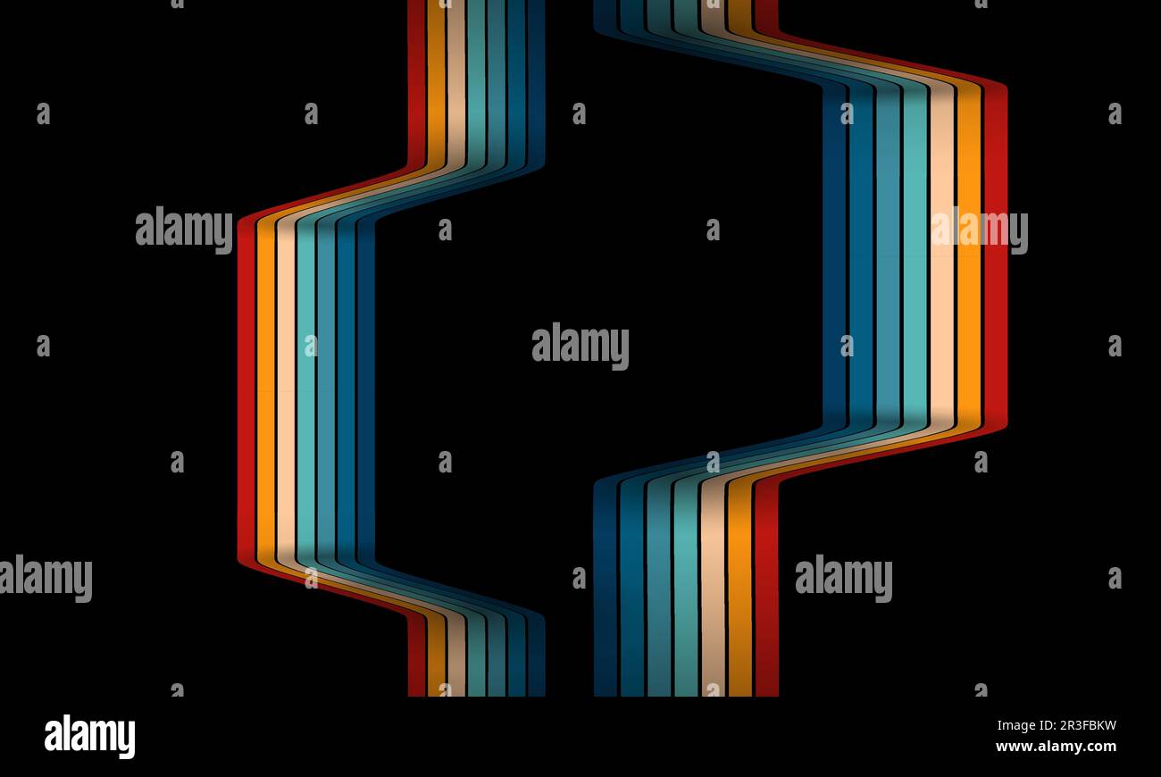 Vintage Striped Backgrounds, Posters, Banner Samples, Retro Colors from ...