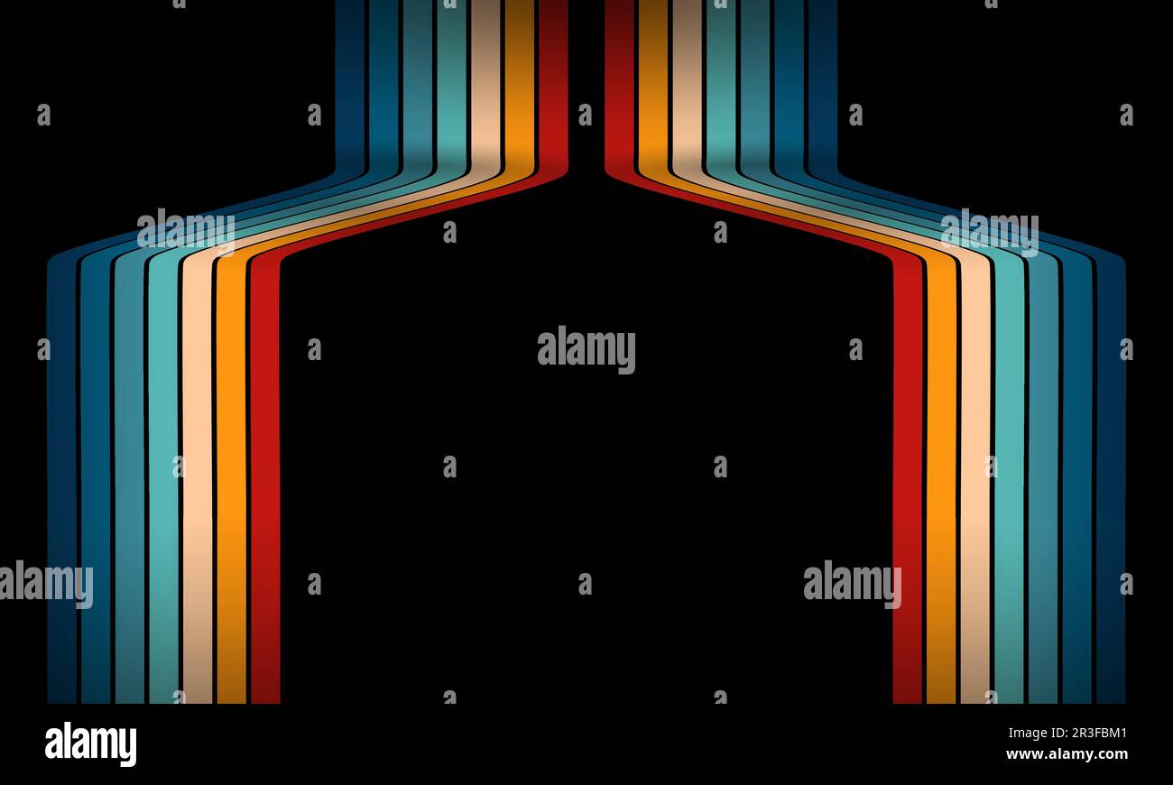 Vintage Striped Backgrounds, Posters, Banner Samples, Retro Colors from ...