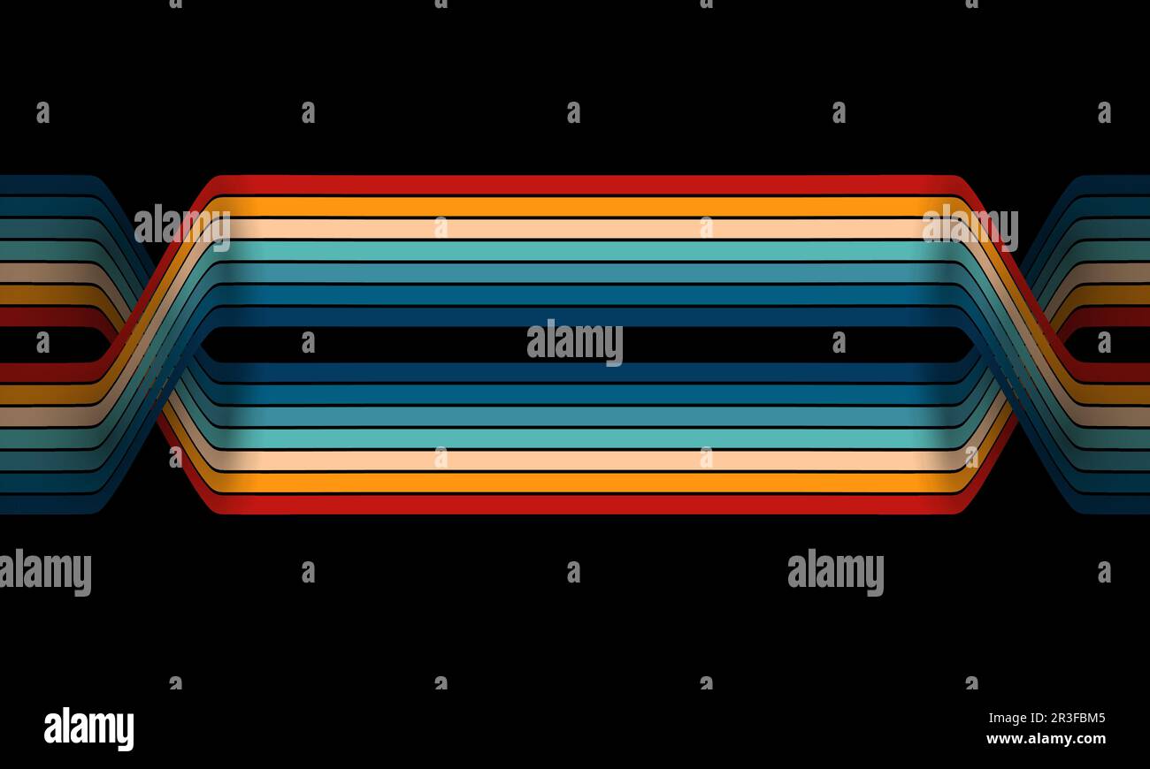 Vintage Striped Backgrounds, Posters, Banner Samples, Retro Colors from ...