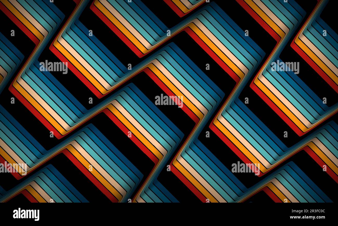 Vintage Striped Backgrounds, Posters, Banner Samples, Retro Colors from ...