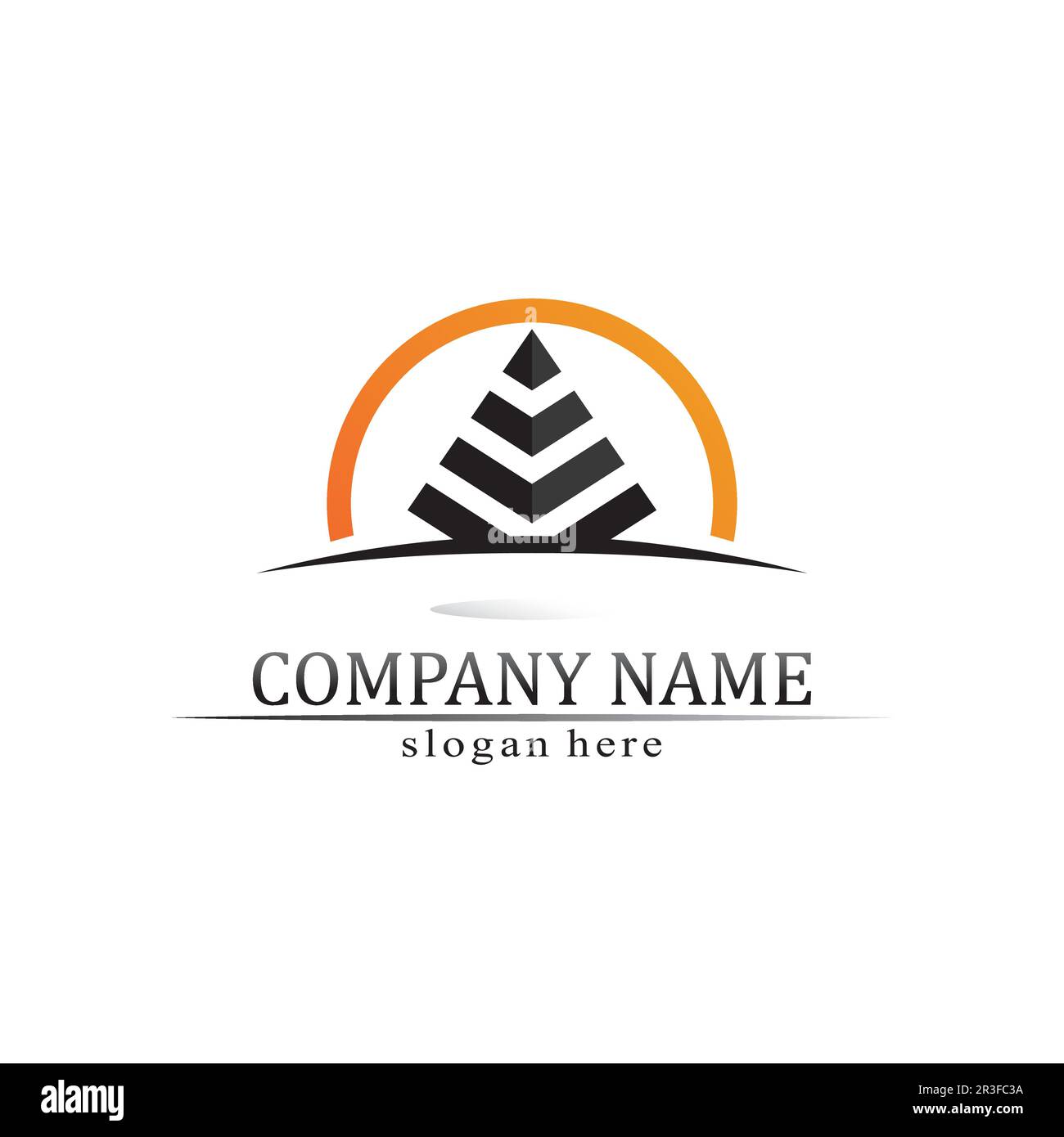 triangle pyramid logo design and vector symbol egyptian and logo ...