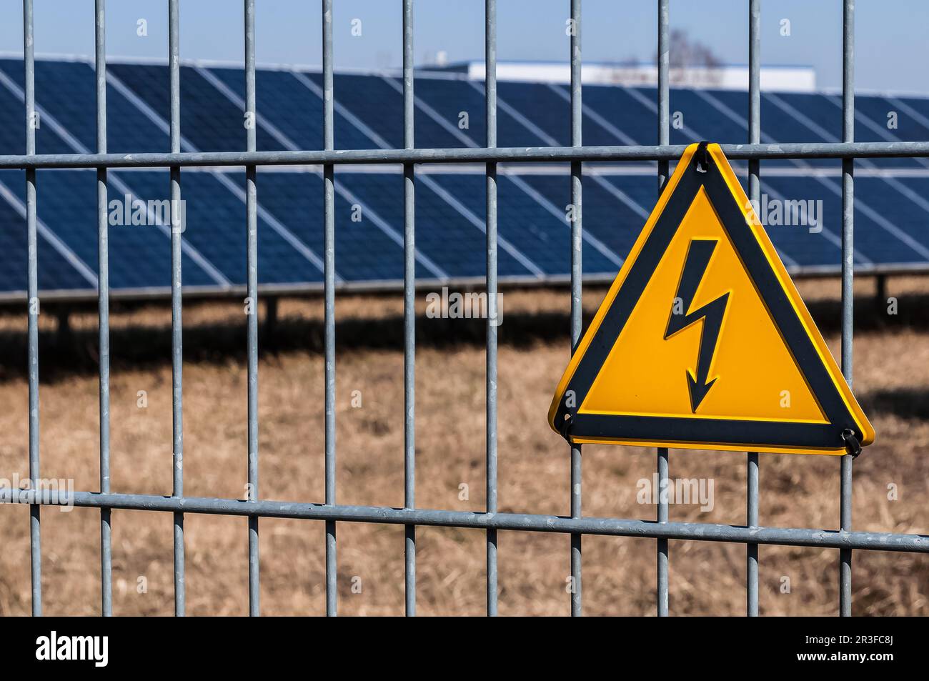 Power generation solar cell park Stock Photo - Alamy