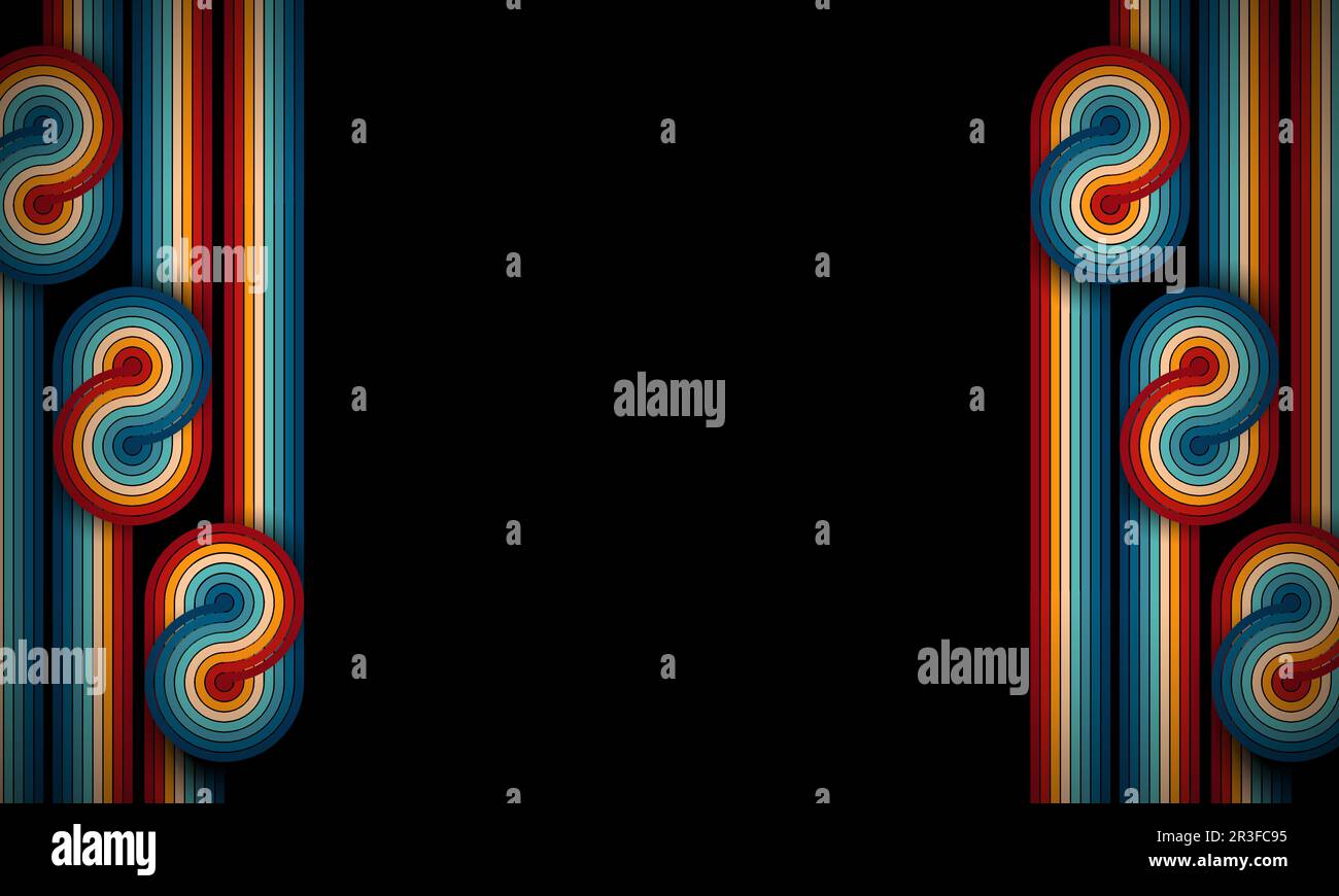 Vintage Striped Backgrounds, Posters, Banner Samples, Retro Colors from ...