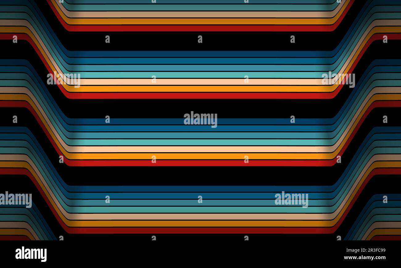 Vintage Striped Backgrounds, Posters, Banner Samples, Retro Colors from ...