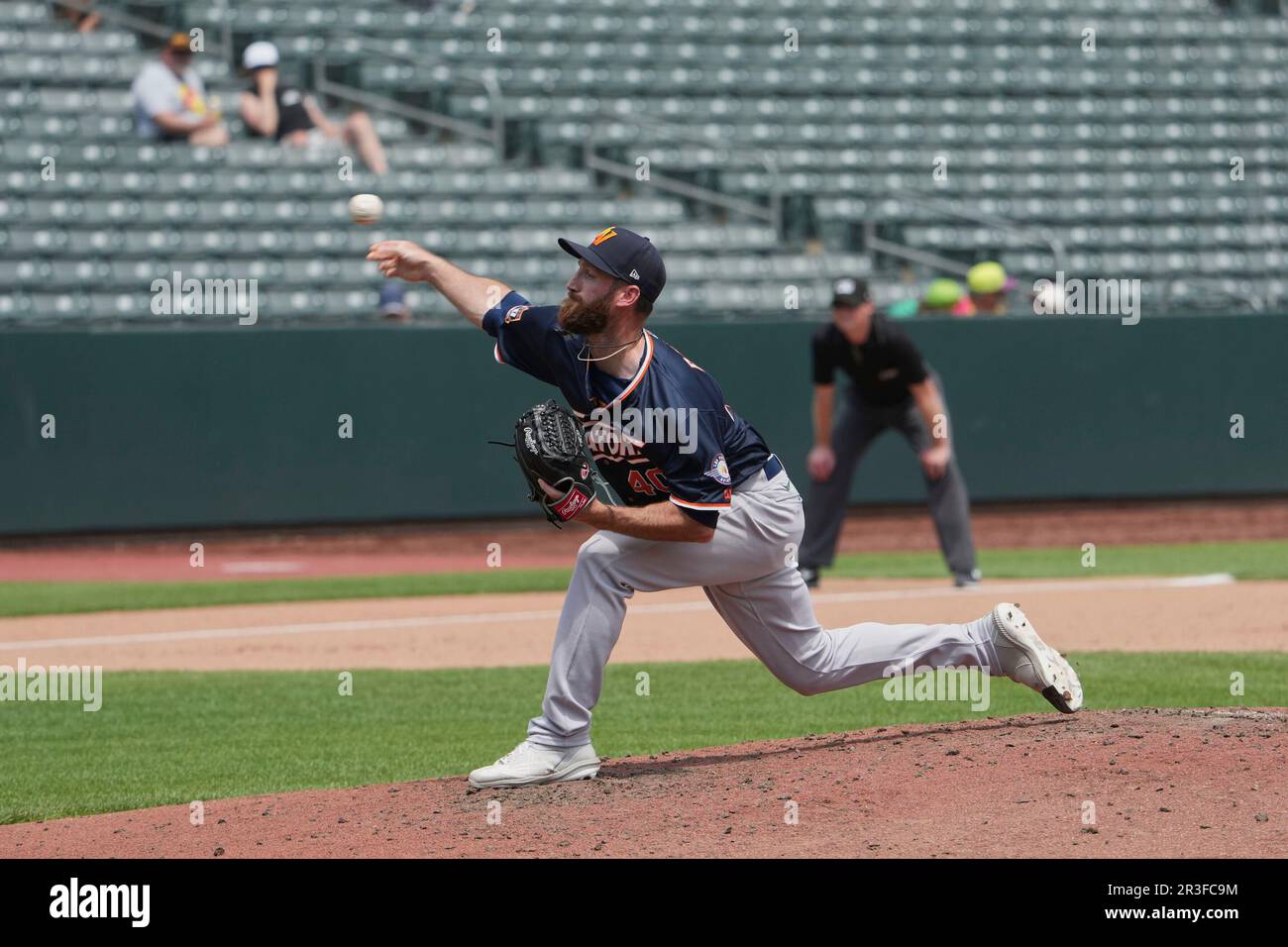 MAY 21 2023: Las Vegas pitcher Spencer Patton (40) throws a pitch ...