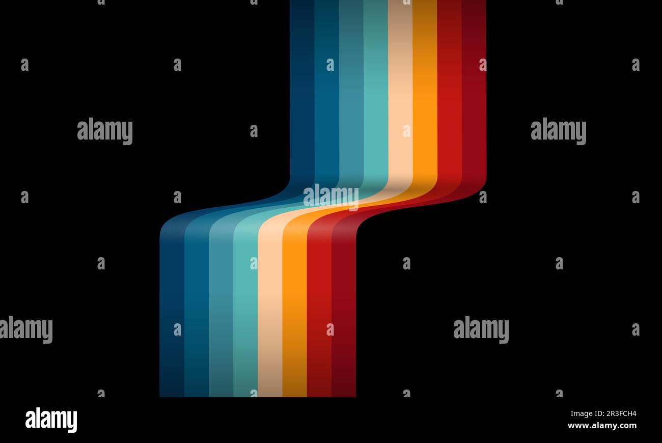 Vintage Striped Backgrounds, Posters, Banner Samples, Retro Colors from ...