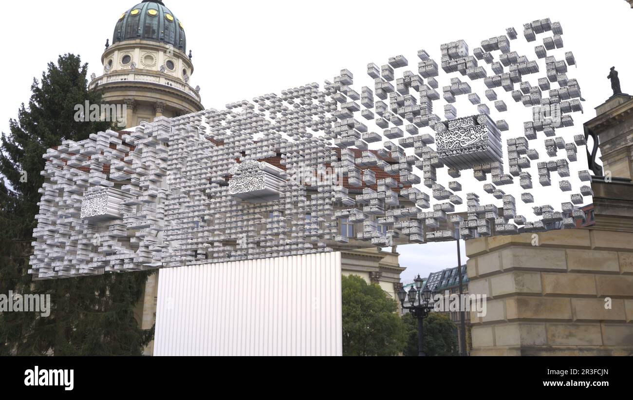 3D Illustration of religious text from the holiest book of Muslims ...