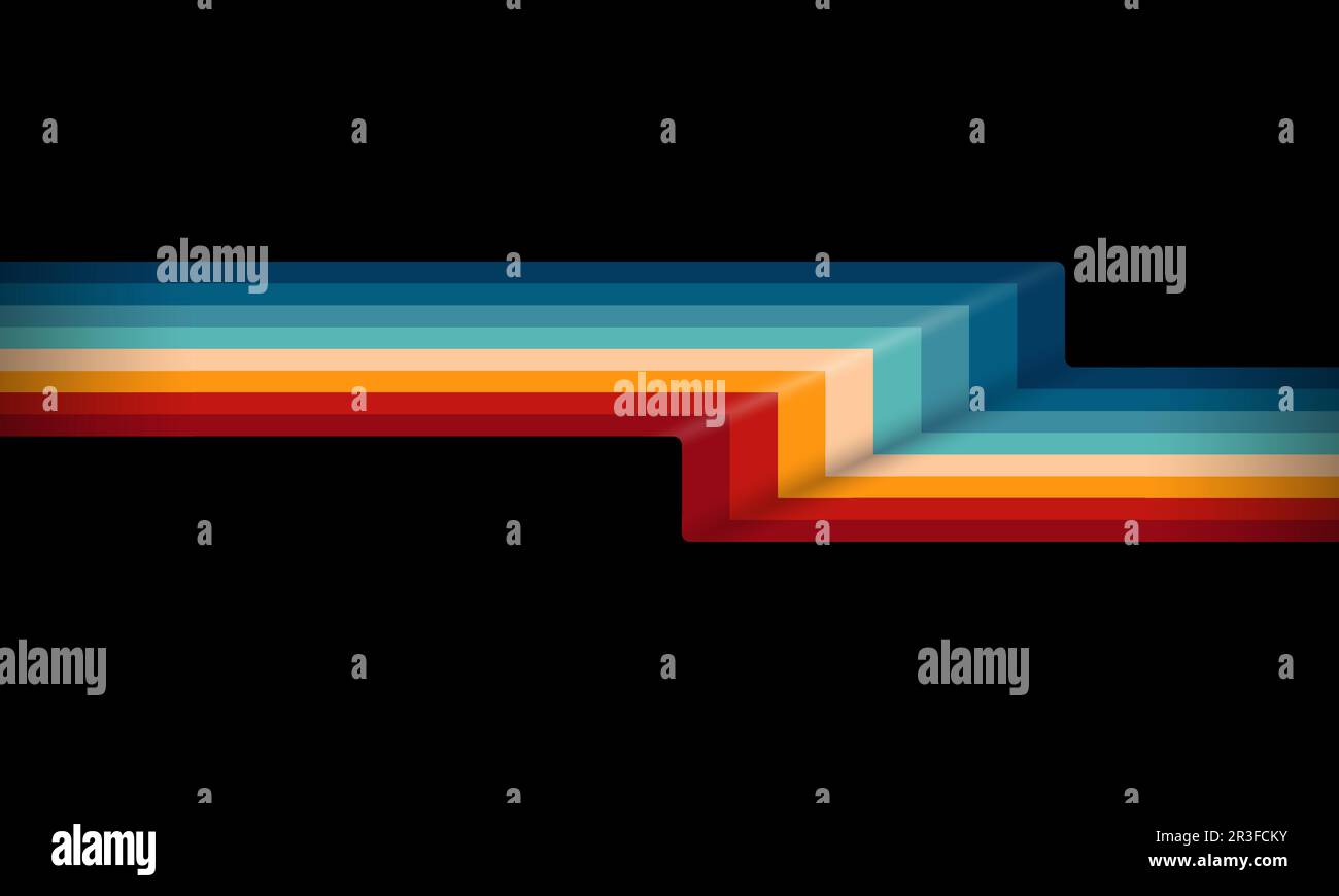 Vintage Striped Backgrounds, Posters, Banner Samples, Retro Colors from ...